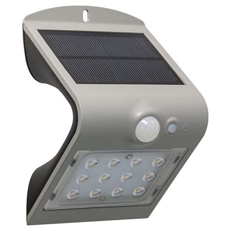 EZ SOLAR Applique murale solaire Lumens avec détecteur de mouvements Bricorama
