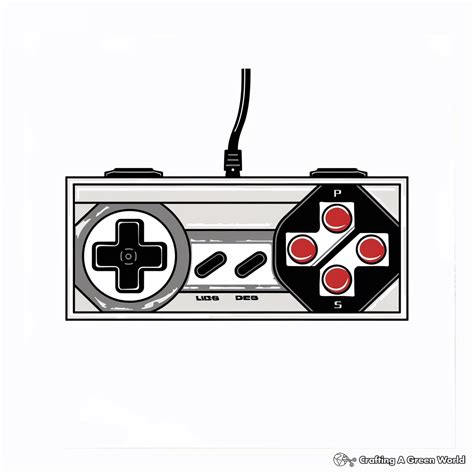 Video Game Controller Coloring Pages Free And Printable
