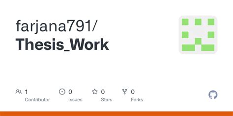 Github Farjana791thesiswork