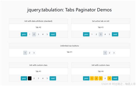 兼容bootstrap的jquery分页插件jquerytabulationjsjquery 分页插件 2024 Csdn博客