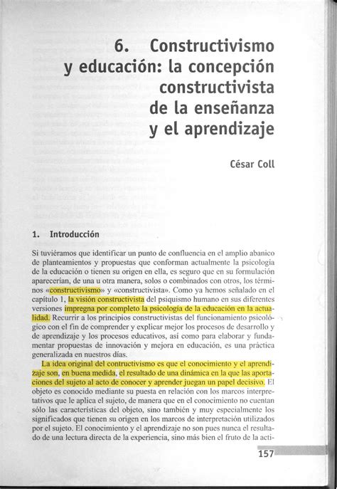 2 Constructivismo Y Edudación 6 Constructivismo Y Educación La