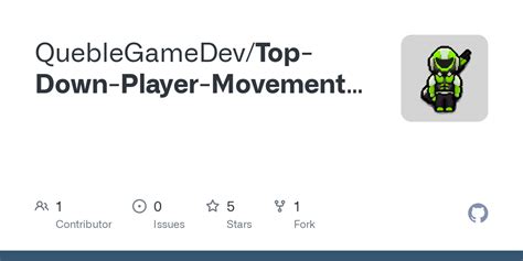GitHub QuebleGameDev Top Down Player Movement With Animations