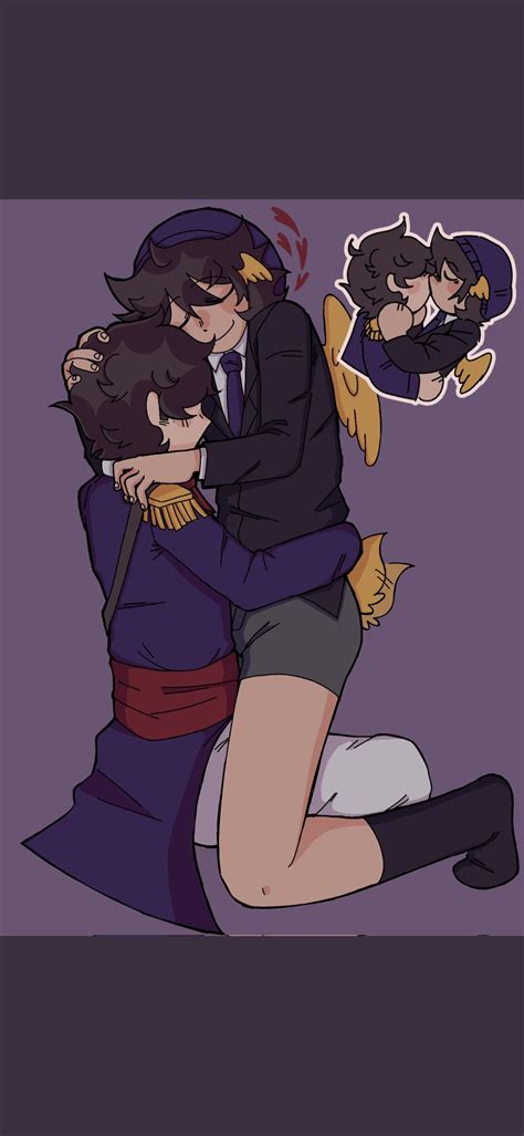 Rule 34 Beanie Beanie Hat Black Hair Duo Hat Hearts Hugging Ilovethis Kissing No Sex Quackburz