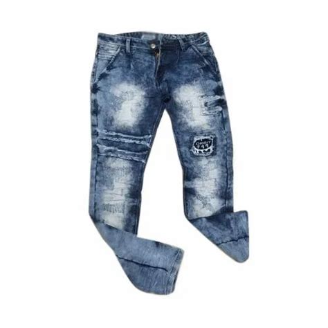 Blue Regular Fit Mens Designer Denim Jeans Waist Size 28 40 At Rs 425