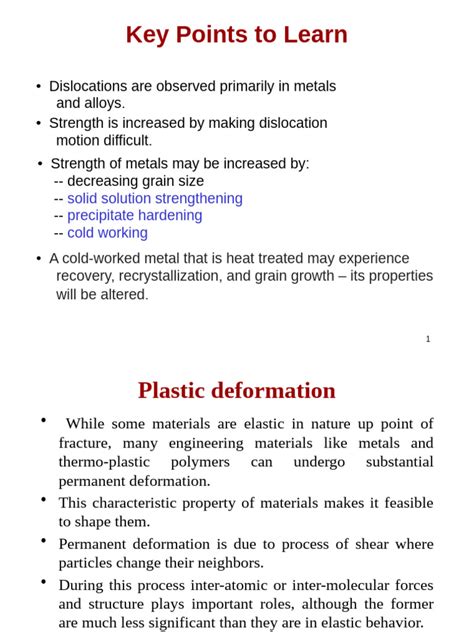 Strengthening Metals Techniques And Effects Pdf Dislocation