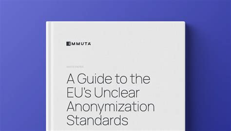 A Guide To Eu Data Anonymization Standards Immuta