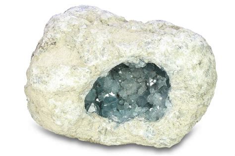 107 Crystal Filled Celestine Celestite Geode Madagascar 293057