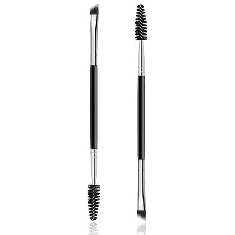 2 Pcs Duo Eyebrow Brush Angled Eye Brow Brush And Spoolie Brush