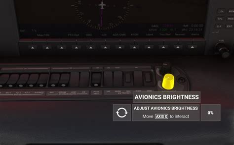 Avionics Brightness Knob Will Not Turn User Interface And Activities Microsoft Flight