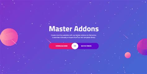 master addons for elementor