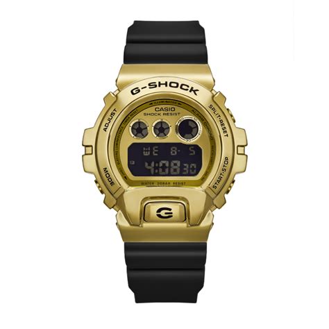 卡西欧手表男g Shock黑金潮流金属25周年版运动电子表gm 6900 虎窝淘