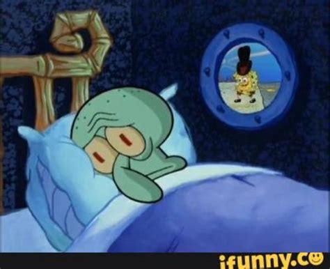 Squidward In Bed Meme Generator