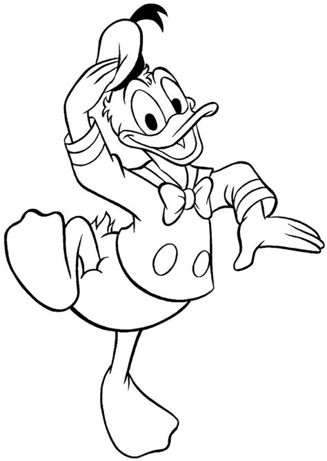 Donald Duck Face Coloring Pages Coloring Home