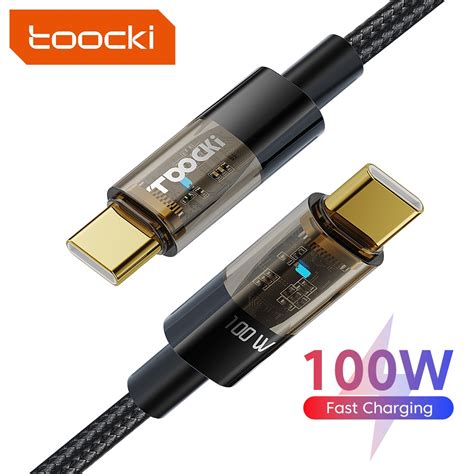 Toocki 100w Pd Type C Cable Qc 4030 Fast Charging Usb To Cusb