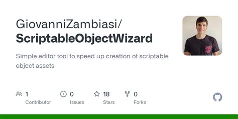 Github Giovannizambiasiscriptableobjectwizard Simple Editor Tool To