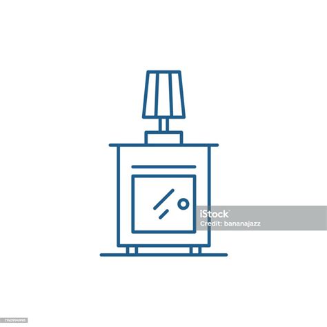 床頭表格線圖示概念床頭櫃平面向量符號 標誌 輪廓例證向量圖形及更多交通工具內部圖片 交通工具內部 住宅建築 住宅房間 Istock