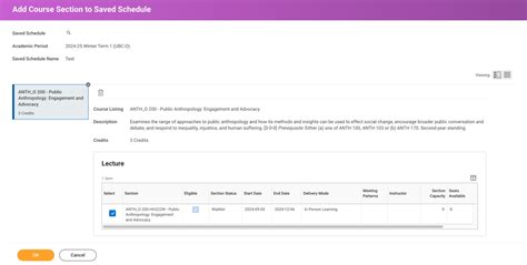 adding a course waitlist to your saved schedule