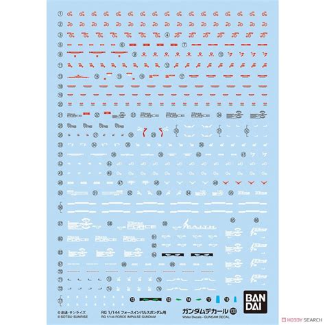เหลอ1ชน 4573102621634 gundam decal130 RG 1 144 force impulse