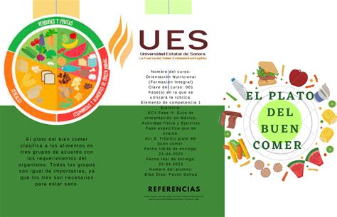 Folleto Centro De Salud Corporativo Celeste Y Negro E L P L A T O D E L B U E N C O M E R N O