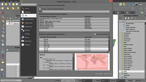 Qgis Scale Reference Changes Significantly When Reprojected From Gcs