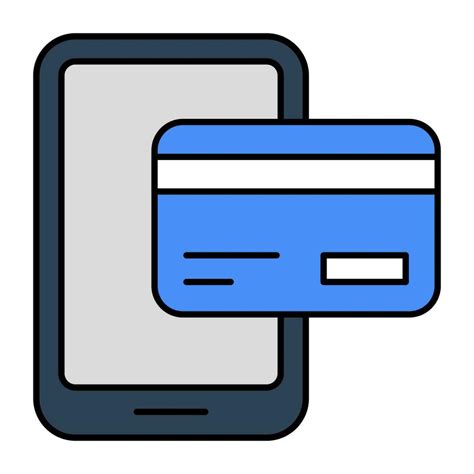Card Inside Smartphone Icon Of Mobile Card Payment 23895991 Vector Art
