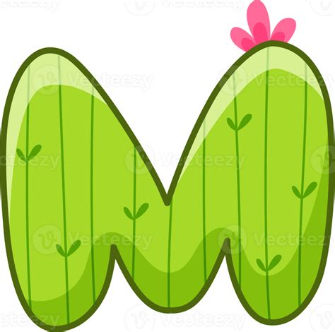 Cactus Alfabeto Letra Metro 36443275 Png