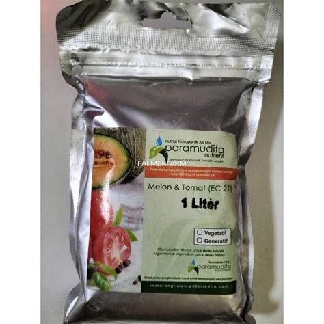 Jual NUTRISI HIDROPONIK AB MIX PARAMUDITA BUAH MELON DAN TOMAT 1 LITER