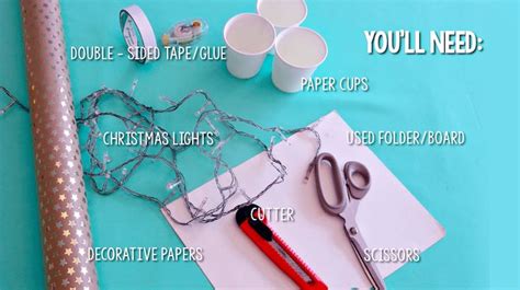 Homemade Party String Lights