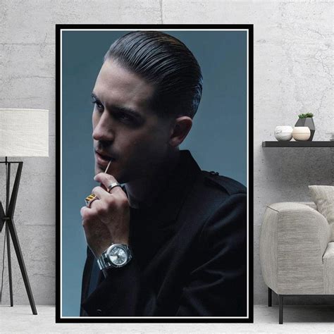 G Eazy Slicked Back Hair Portrait Poster Aesthetic Wall Decor