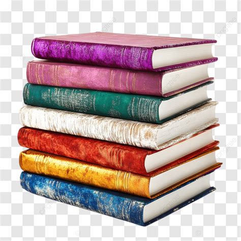질감 있는 표지가 있는 다채로운 하드커버 책의 생생한 스택 책 더미 다채로운 커버 질감 있는 등뼈 Png 일러스트 및 이미지 에 대한 무료 다운로드 Pngtree