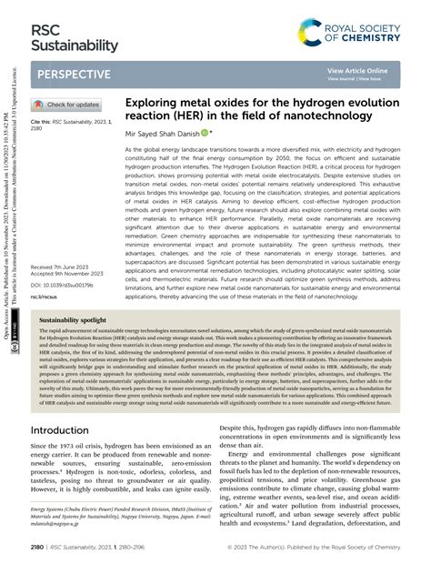 Pdf Exploring Metal Oxides For Hydrogen Evolution Reaction Her In