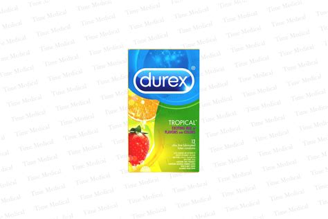 Durex Tropical Flavors Flavored Condoms 12s Time Medical