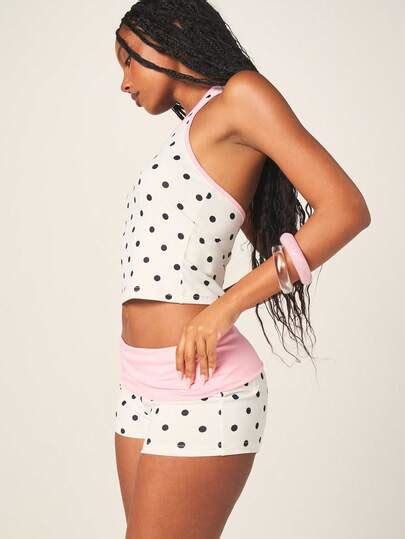 Missguided High Rise Polka Dot Mini Shorts｜missguided
