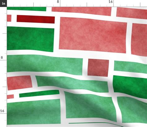 Festive Retro Maximalist Geometric Funky Fabric Spoonflower