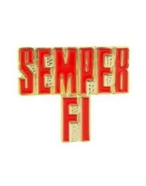 Pin Usmc Scroll Semper Fi Military Outlet