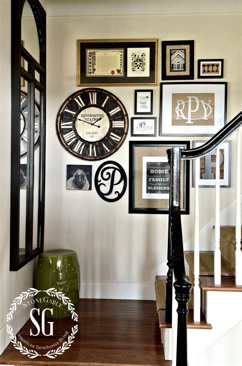 ADDING A CLOCK TO A WALL GALLERY AND A GIVEAWAY StoneGable