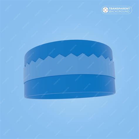 Premium Psd Kopiah 3d Render In Blue Color