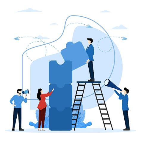 Premium Vector Teamwork Symbol Cooperation Partnership Vector Jigsaw Puzzle Is A Great Element