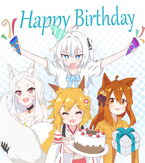 Senko Shiro And Suzu Sewayaki Kitsune No Senko San Drawn By