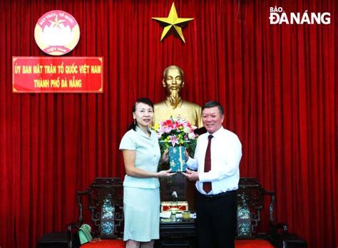 Chủ tịch Ủy ban MTTQ Việt Nam thành phố chủ trì tiếp Tổng Lãnh sự Trung