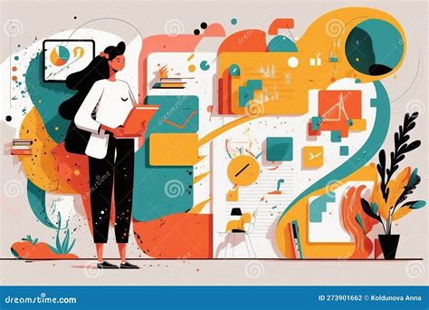 Teacher Planning And Delivering Lessons Created With Generative Ai