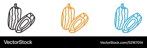 Arab Date Fruit Icon Logo Set Collection For Web Vector Image