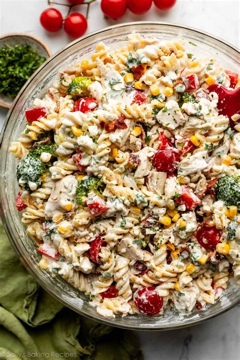 Hen Pasta Salad With Creamy Greek Yogurt Dressing Nubeed