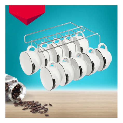 Buy 1pcs Iron Cup Hanging Holder Under Cupboard Shelf