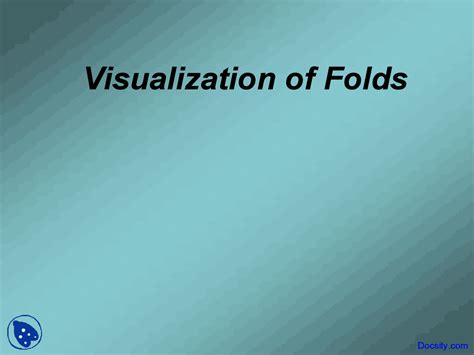 Visualization Of Folds Environmental Geology Lecture Slides Docsity
