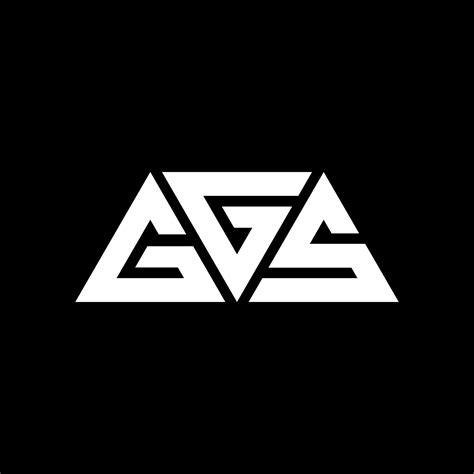Ggs Triangle Letter Logo Design With Triangle Shape Ggs Triangle Logo