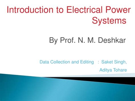 PPT Lecture 1 Introduction To Power Systems PowerPoint Presentation Free Download ID 5527876