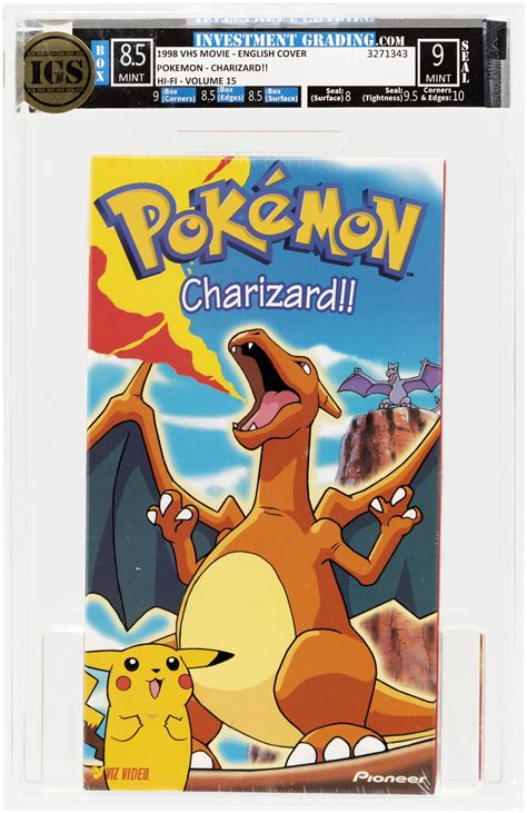 Hakes PokÉmon Charizard Vhs 1998 Igs Box 8 5 Mint Seal 9 Mint