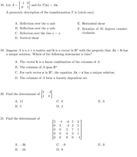 Solved Let A O I And Let T X Ax A Geometric Chegg Com