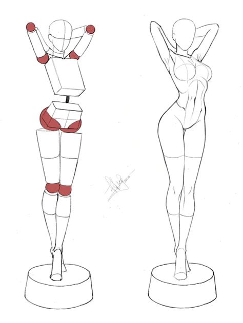 你们要的“加上结构”看看｜附带以前做的解析 女性相比男性的结构要减少、简化得多～ 所以更加需要把比例和曲线做到位～最近团练还在持续进行，想